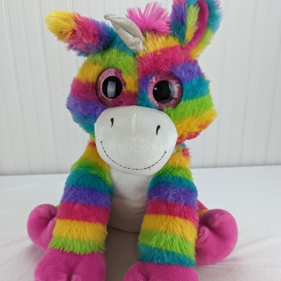 Peek-A-Boo | Toys | Peek A Boo Toys Neon Rainbow Unicorn Plush 5 ...